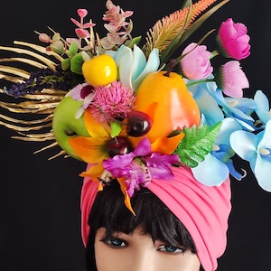 Pink Fruit Hat Carmen Miranda Costume Chiquita Banana Hat - Etsy