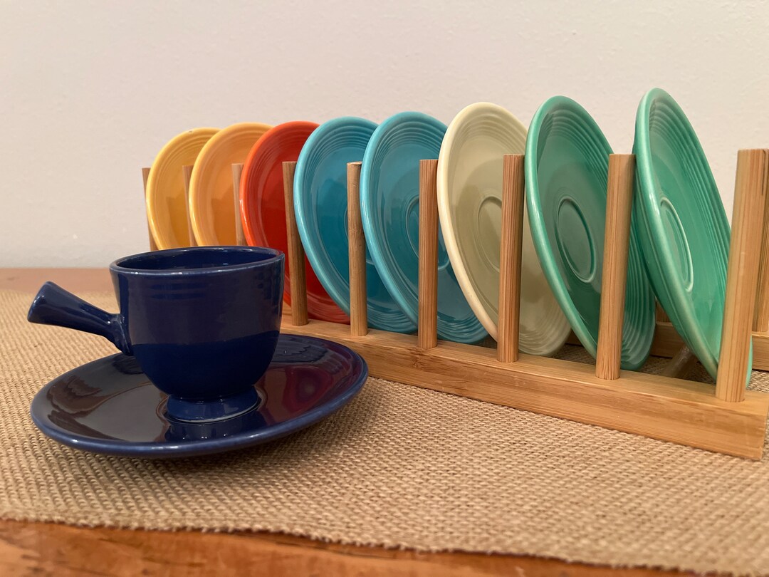 Fiesta DEMITASSE SAUCER 6 ORIGINAL Colors Fiestaware Saucer - Etsy