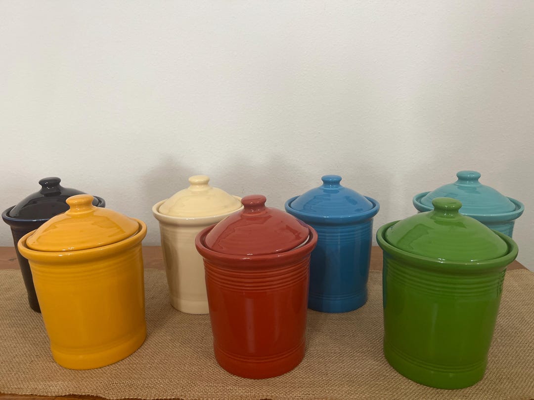 Fiesta SMALL 1 QUART CANISTER in Color Choice Fiestaware Kitchen ...