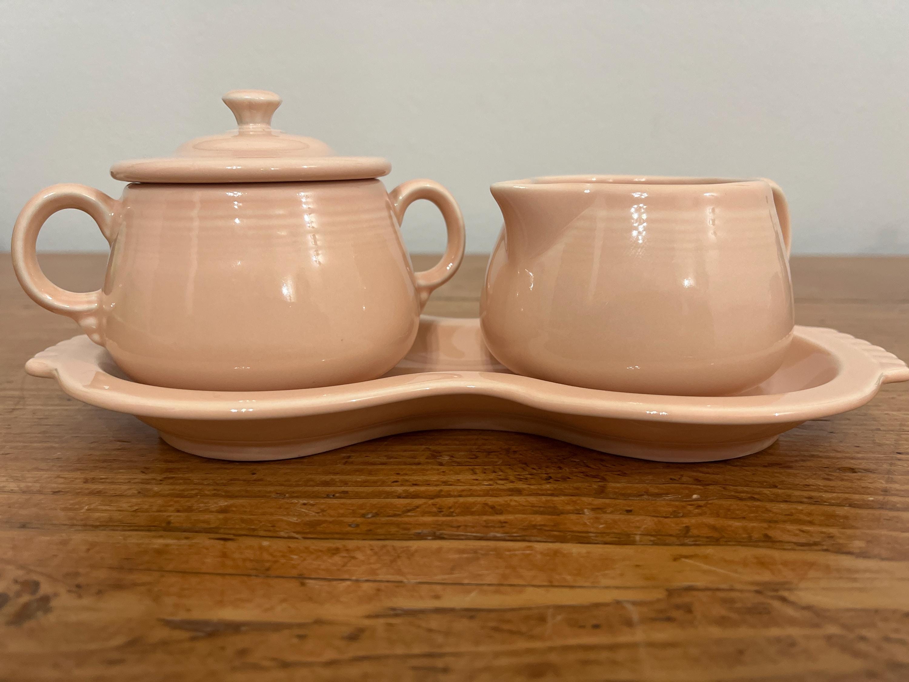 FIESTA P86 Sugar Bowl and Creamer Tray Set in Color Choice Fiestaware ...