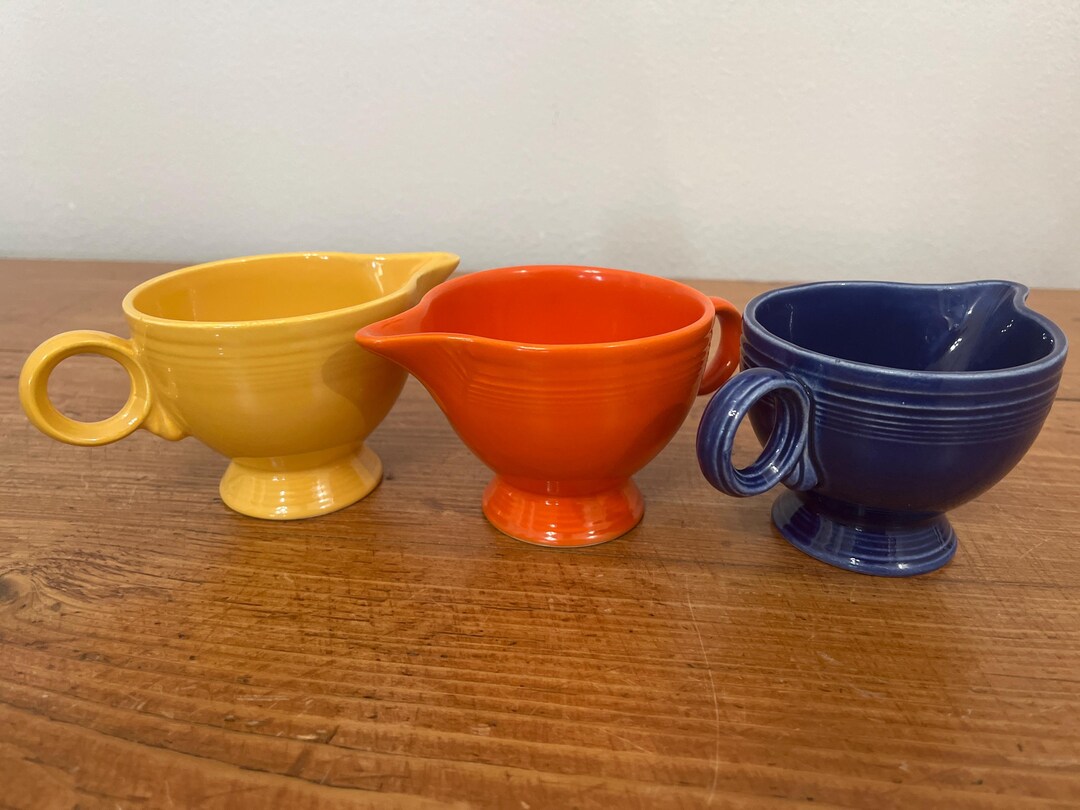 Fiesta VINTAGE RING CREAMER in Color Choice Vintage Fiestaware Creamer ...