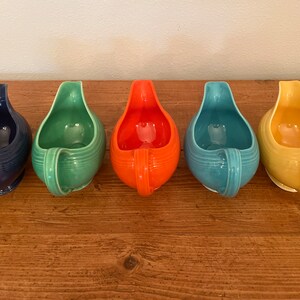Fiesta SAUCE GRAVY BOAT in Original Colors Vintage Fiestaware Gravy ...
