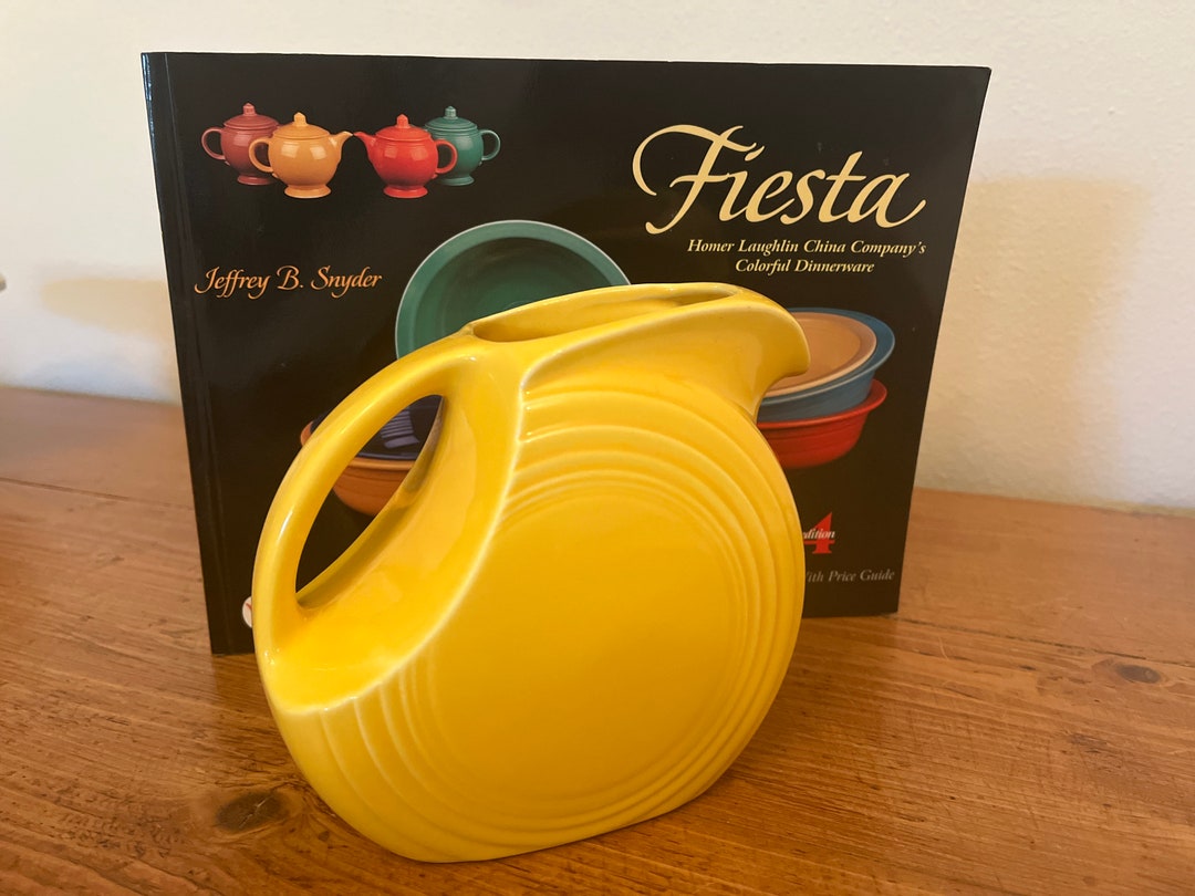 Fiesta Vintage Juice or Small Disc Pitcher-harlequin YELLOW - Etsy