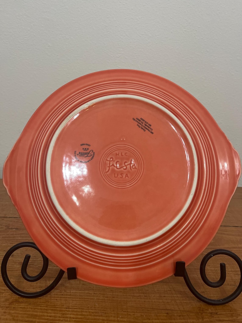 Fiesta P86 HANDLED CAKE PLATE Fiestaware Round Serving Tray - Etsy