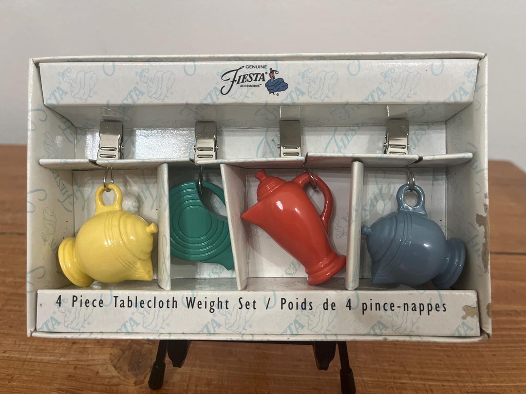 Fiesta Accessories TABLECLOTH WEIGHT SET Fiestaware Go Along Christmas ...