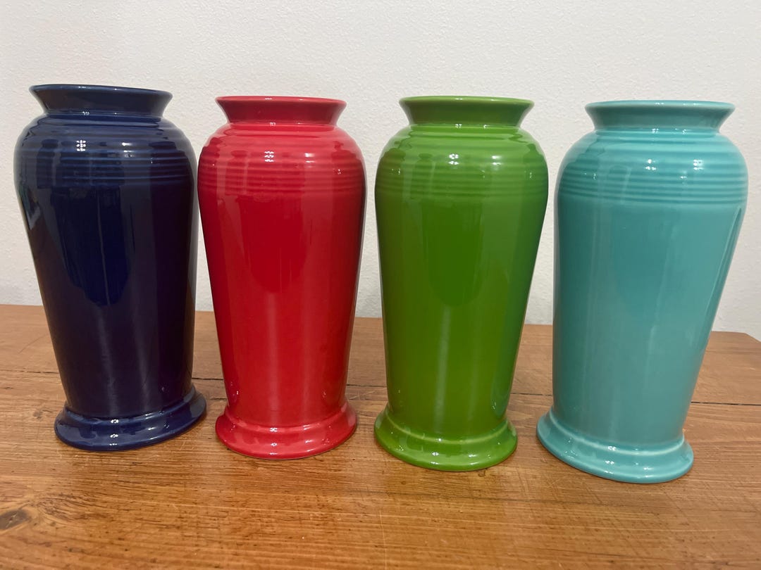 Fiesta MONARCH VASE in Color Choice Fiestaware Post '86 Art Deco Flower ...