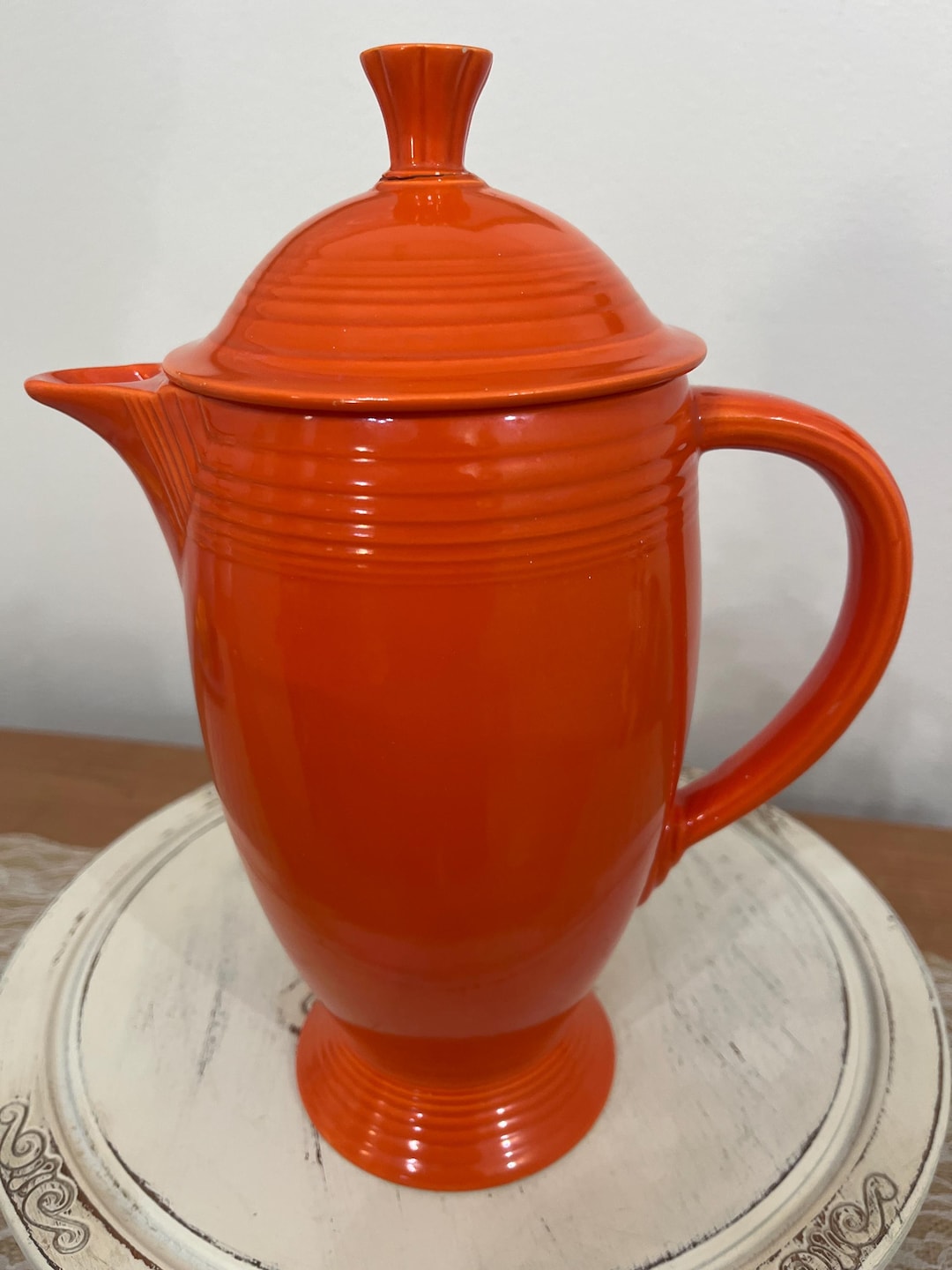 Fiesta Vintage Coffee Server - Radioactive Red Fiestaware Coffee Pot - Etsy