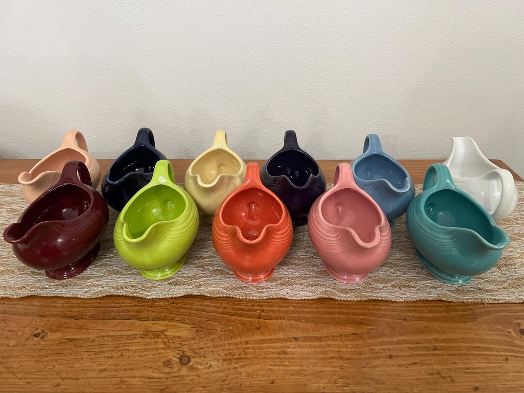 Fiesta GRAVY SAUCEBOAT P86 Color Choice Fiestaware Gravy or Sauceboat ...