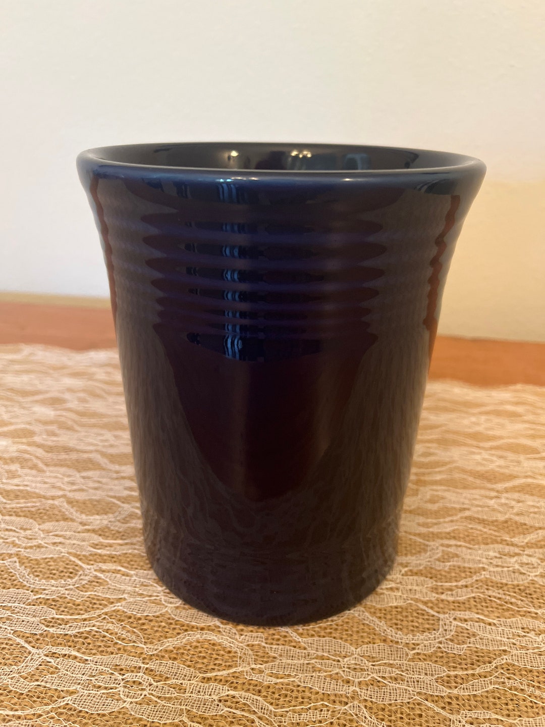 FIESTA P86 UTENSIL CROCK in Cobalt Blue Fiestaware Kitchen Countertop ...