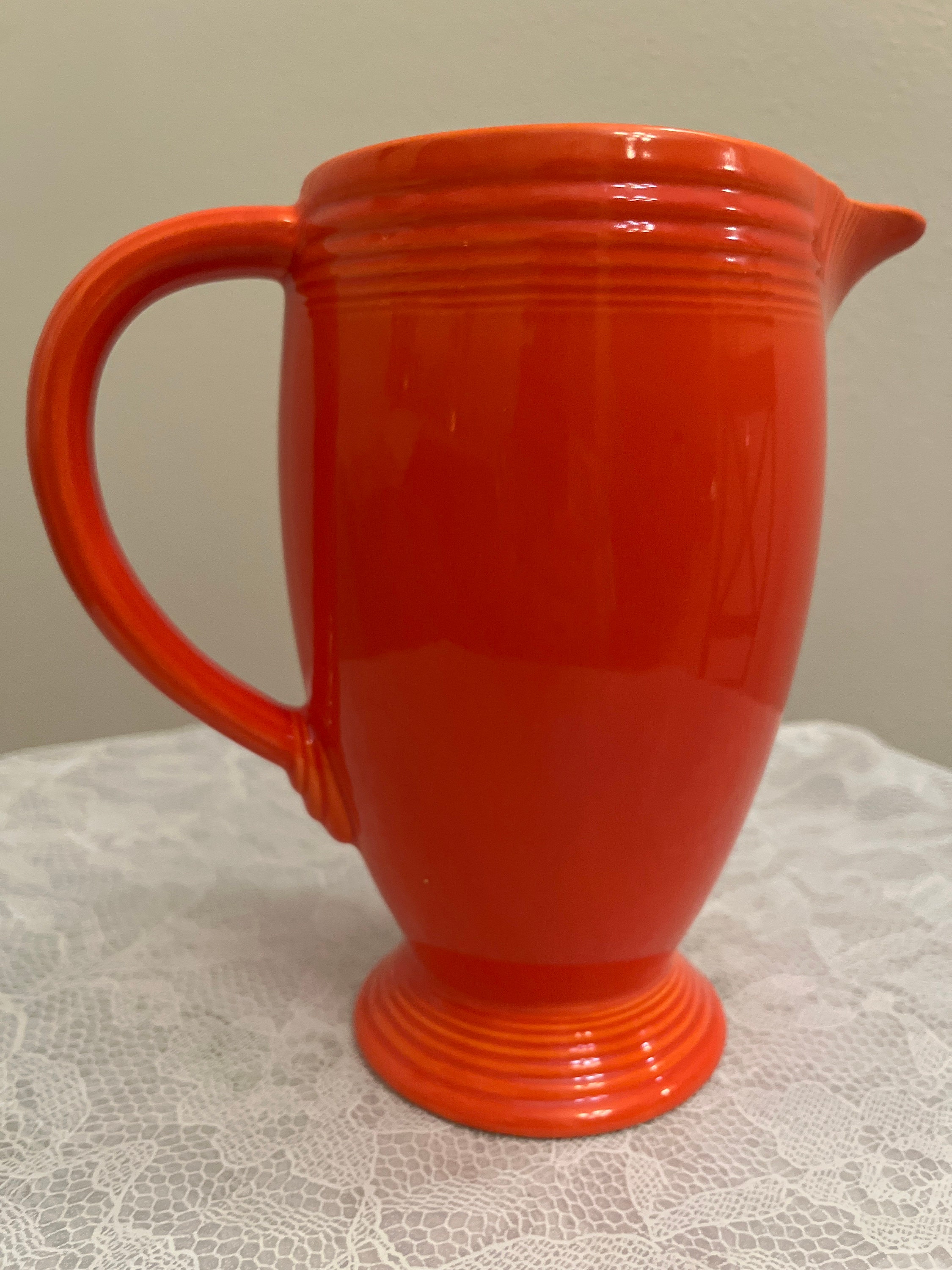 Fiesta Vintage Coffee Server Radioactive Red Fiestaware - Etsy
