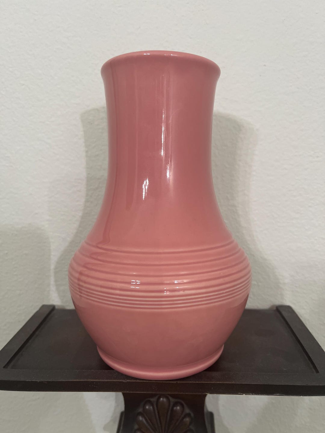 Fiesta ROSE ROYALTY VASE Post 1986 Fiestaware Pottery Vase Art Deco ...