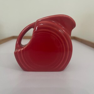 Fiesta Mini Disc Pitcher- P86 COLOR Choice Fiestaware Creamer Syrup ...