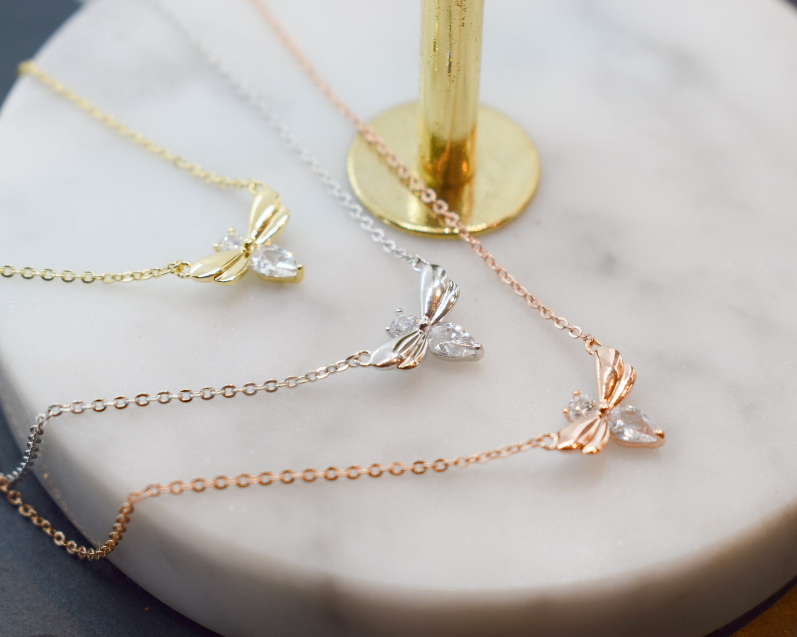 Firefly Necklace Insect Necklace Fireflies Pendant Firefly Sterling ...