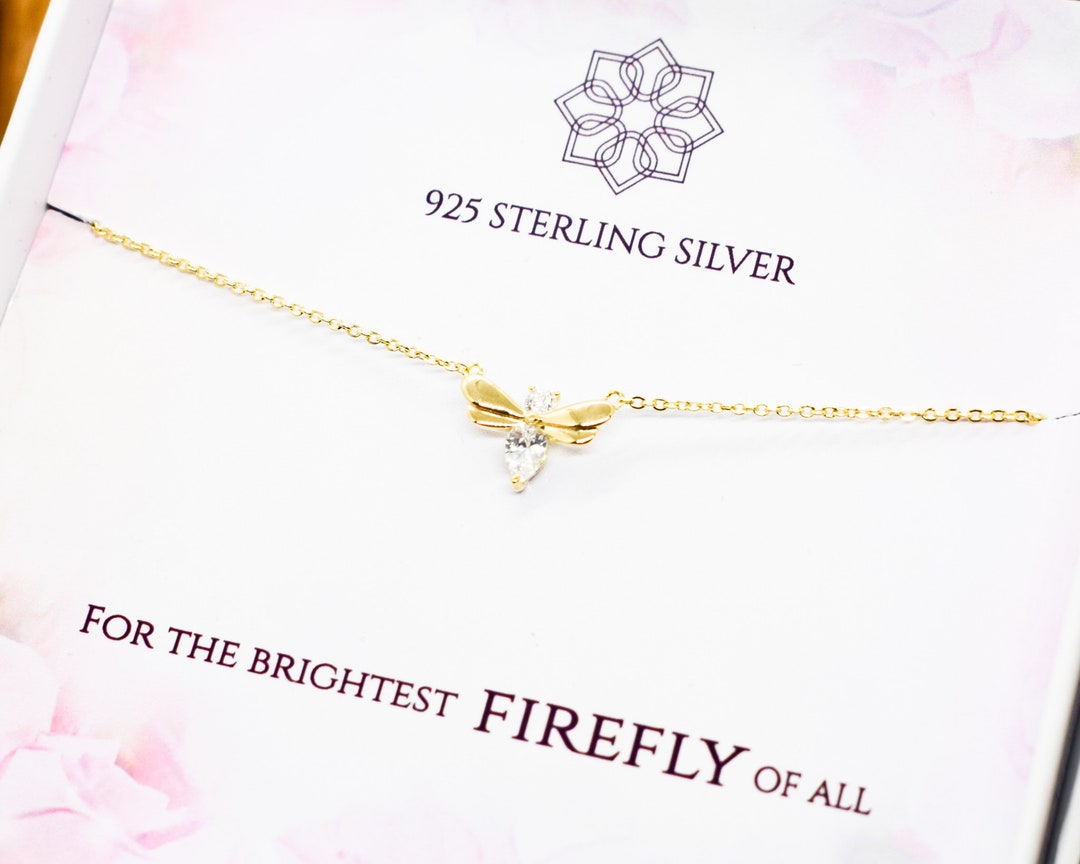 Firefly Necklace | Insect Necklace | Fireflies Pendant | Firefly ...