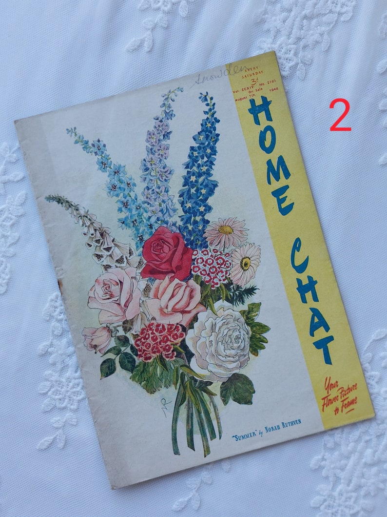 Dated 1947-1948. Vintage home Chat Magazine. Vintage Sewing, Cooking ...