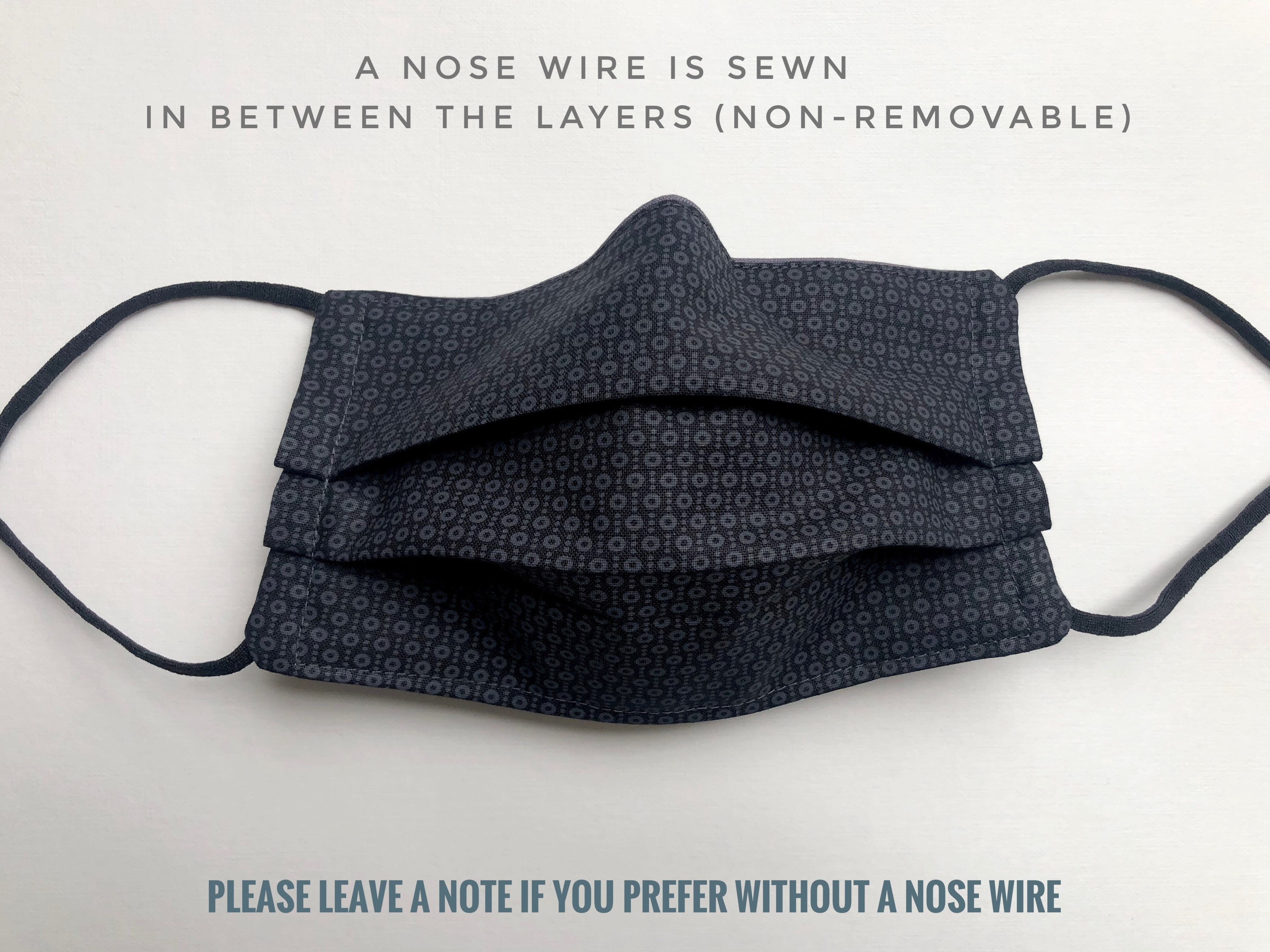 Steel Face mask with Nose Wire & Adjustable Elastic Bands - Etsy.de