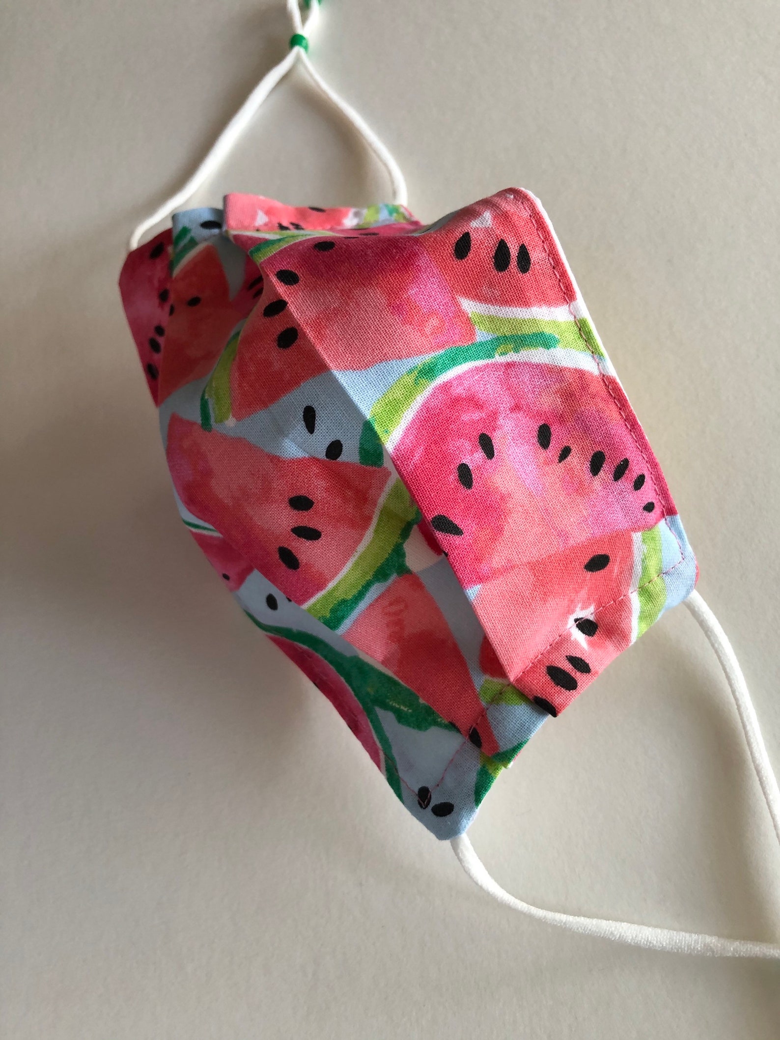 Juicy Watermelon Fruit Face Mask with Nose Wire & Adjustable | Etsy