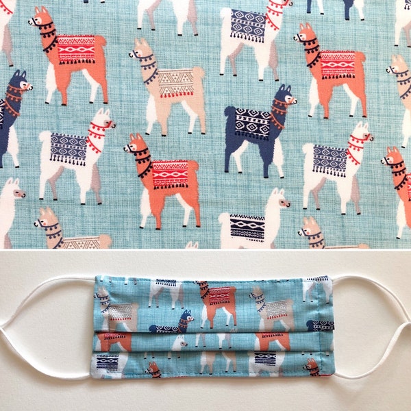 Llama Face Mask - Etsy