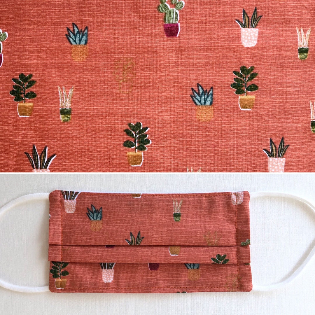 Terra Cotta Plants Face Mask With Nose Wire & Adjustable - Etsy