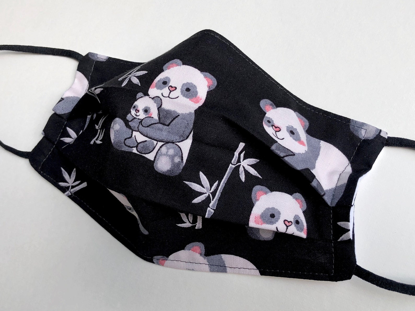 Mama Panda Mommy & Baby Panda Face Mask with Nose Wire and | Etsy