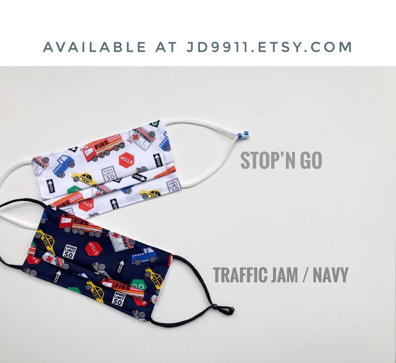 Traffic Jam | Taxi Firetruck Ambulance Police Cars Face Mask for Boys ...