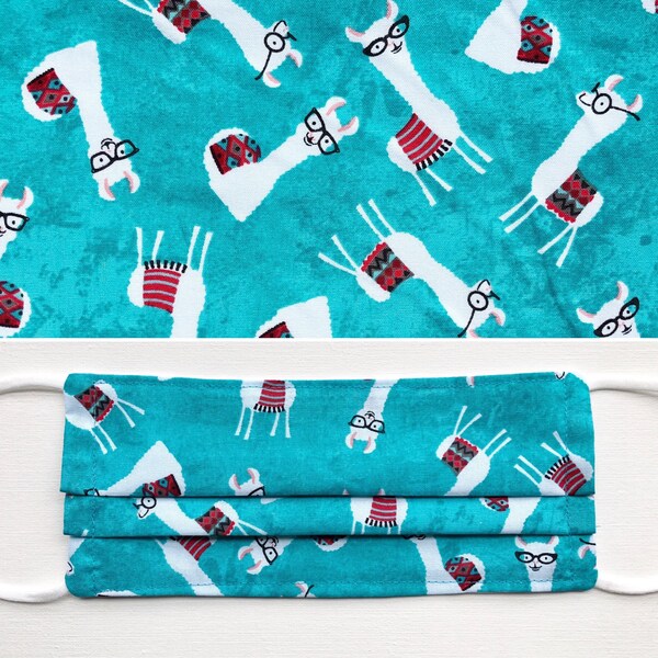 Llama Face Mask - Etsy