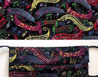 Musical Note Mask Let People Hear You Sing Black Mask 65 - Etsy