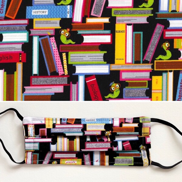 Bookworm Face Mask - Etsy