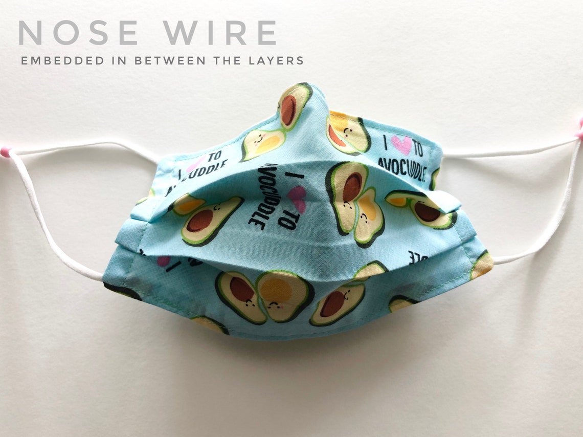 Avocuddle Avocado Love Face Mask for Adult Youth Kids Child | Etsy