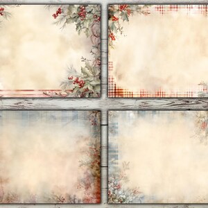 Grunge Plaid Christmas Digital Paper for Your Holiday Projects, Junk ...