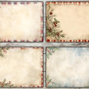 Grunge Plaid Christmas Digital Paper for Your Holiday Projects, Junk ...