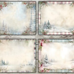 Grunge Plaid Winter Digital Paper for Your Holiday Projects, Junk ...