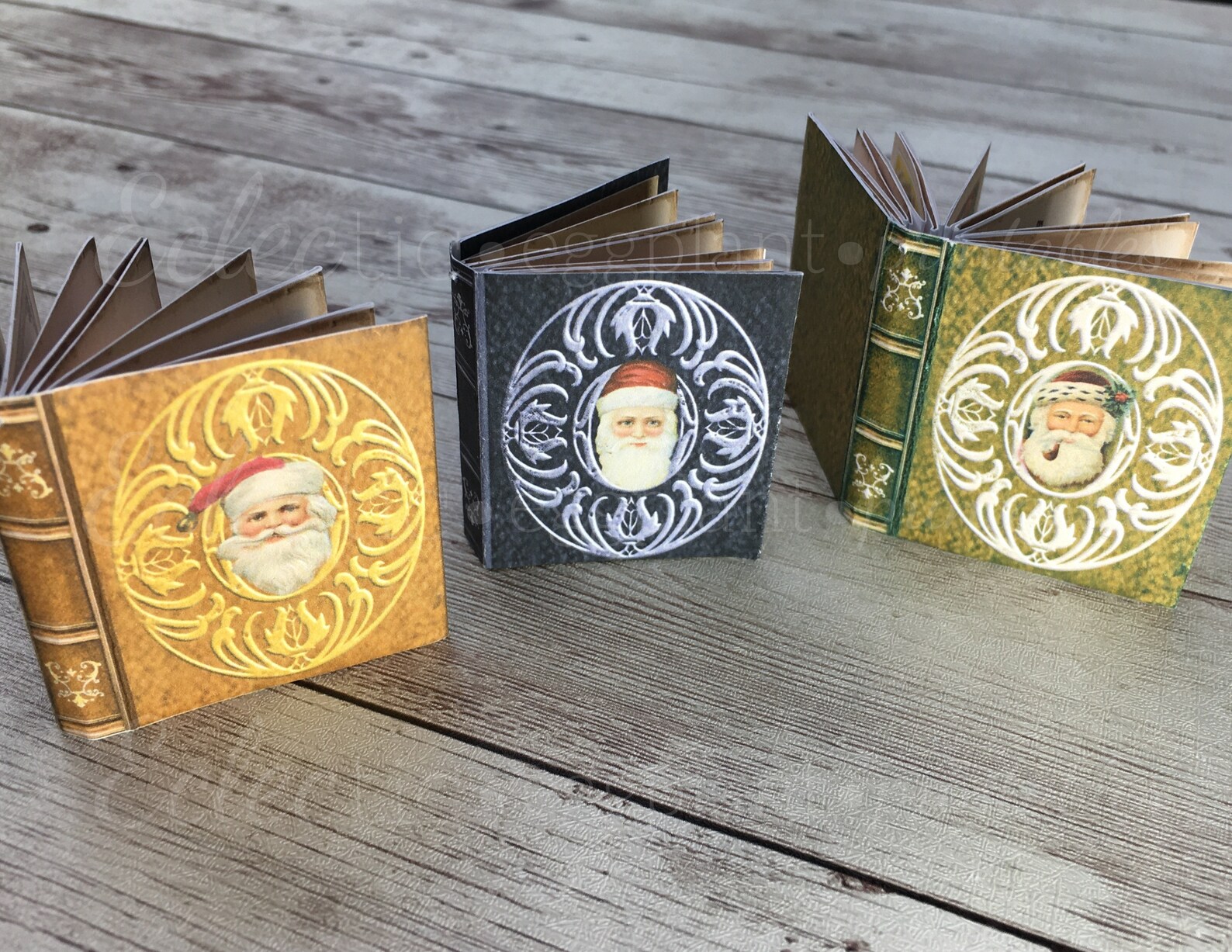 Christmas Mini Book Fun a Little Project Tree Ornament - Etsy