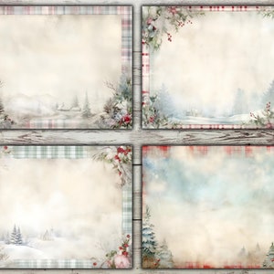Grunge Plaid Winter Digital Paper for Your Holiday Projects, Junk ...