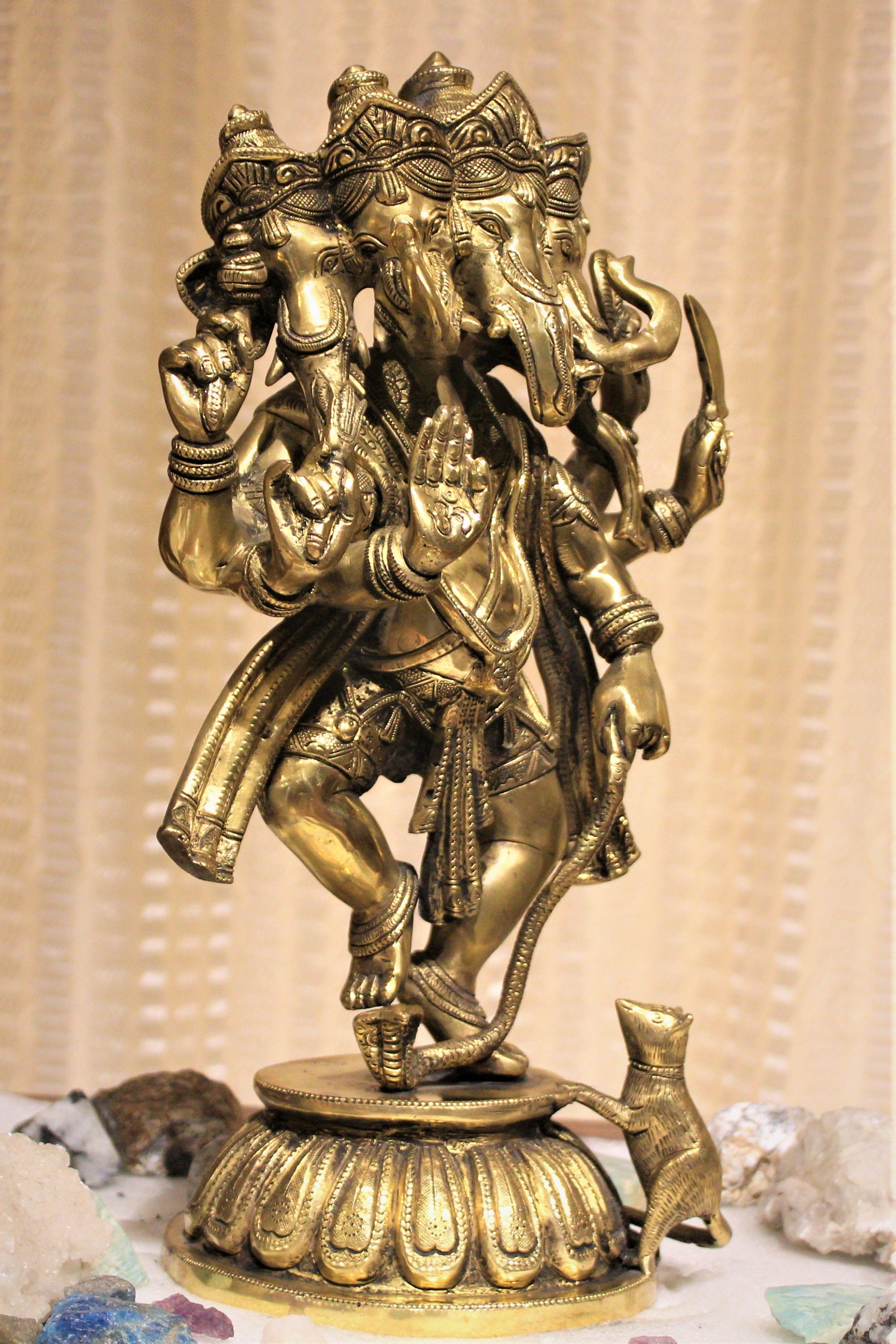 Panchmukhi Ganesha Statue 5 Face Ganesh Statue 16 Inch - Etsy