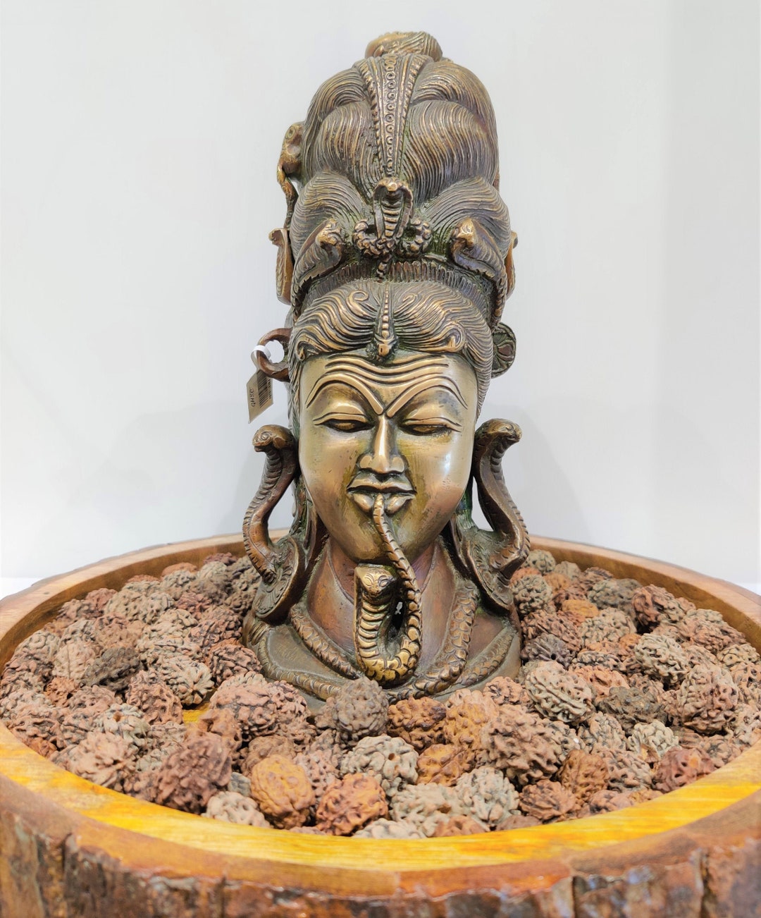Handmade Bronze Shiva Shakti Head Statue - Indian Home Decor - Etsy