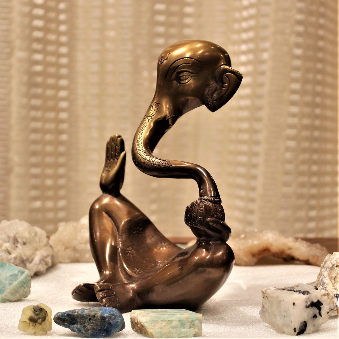 Ganesha Statue 8 inches Abstract Ganesha figure Home decor | Etsy