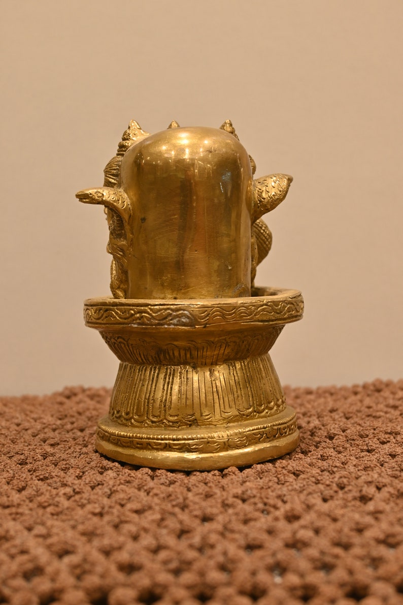 Shiva Linga Statue Shiva Lingam Statue Mahakal Brass - Etsy