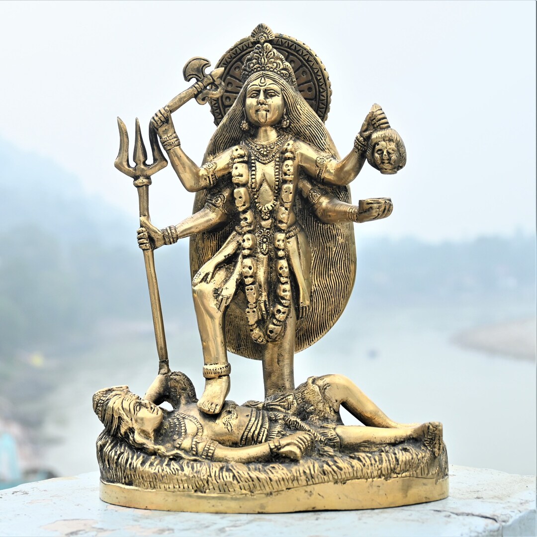Kali Statue 25cm 10 Inches Goddess Kali Bronze Statue - Etsy