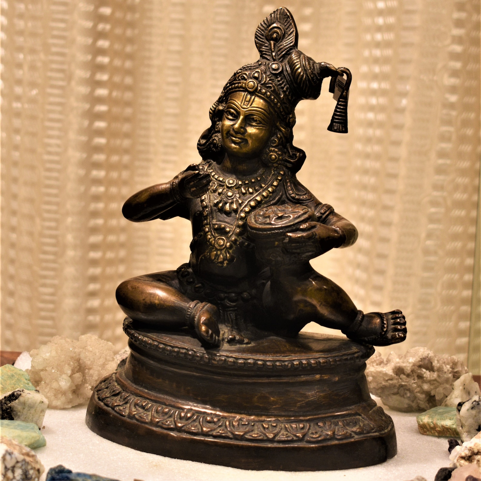 Baby Krishna With Butter Pot Statue 1 Feet Hindu God Lord | Etsy