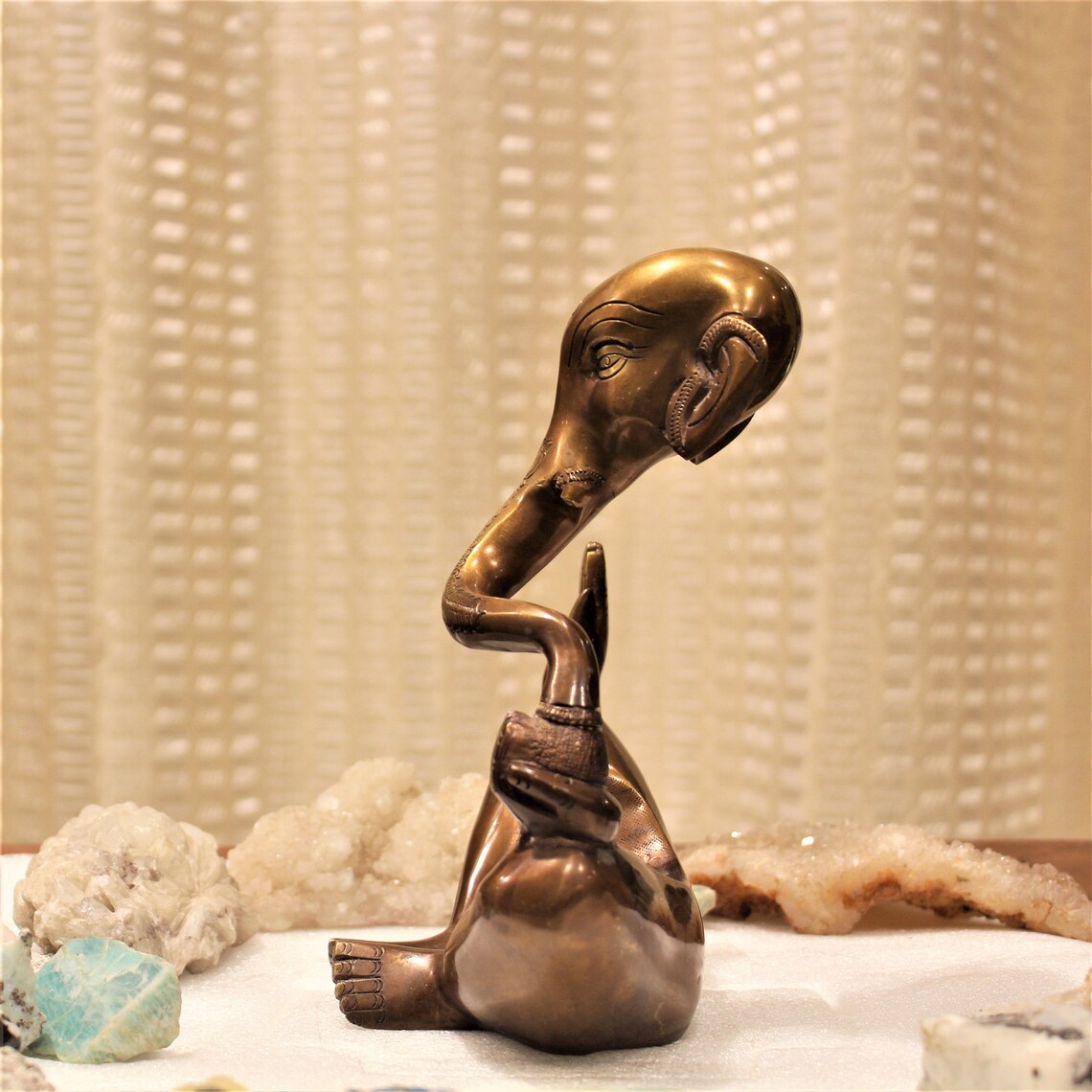 Ganesha Statue 8 inches Abstract Ganesha figure Home decor | Etsy