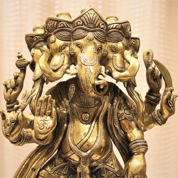 Panchmukhi Ganesha Statue 5 Face Ganesh Statue 16 Inch | Etsy