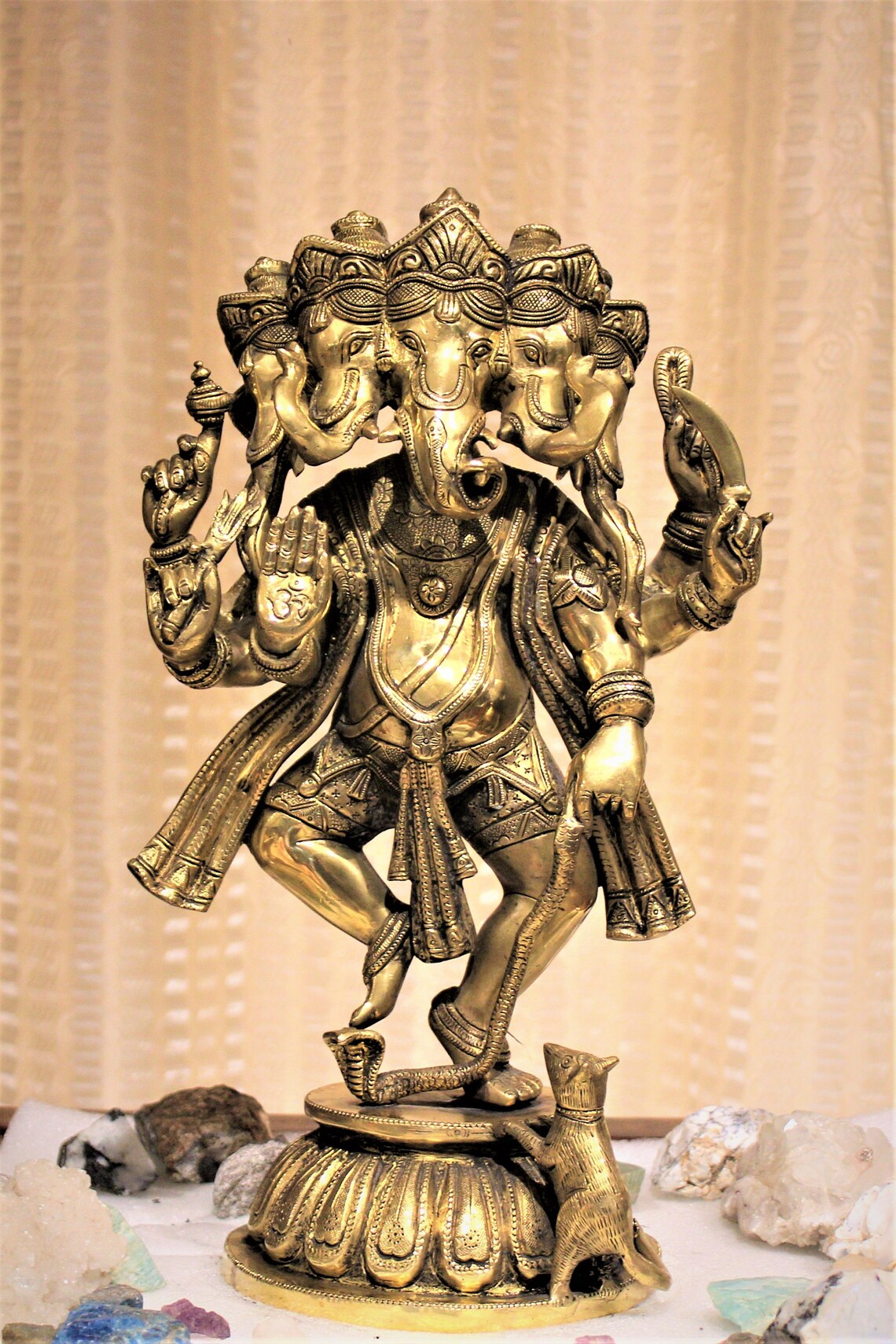 Panchmukhi Ganesha Statue 5 Face Ganesh Statue 16 Inch - Etsy