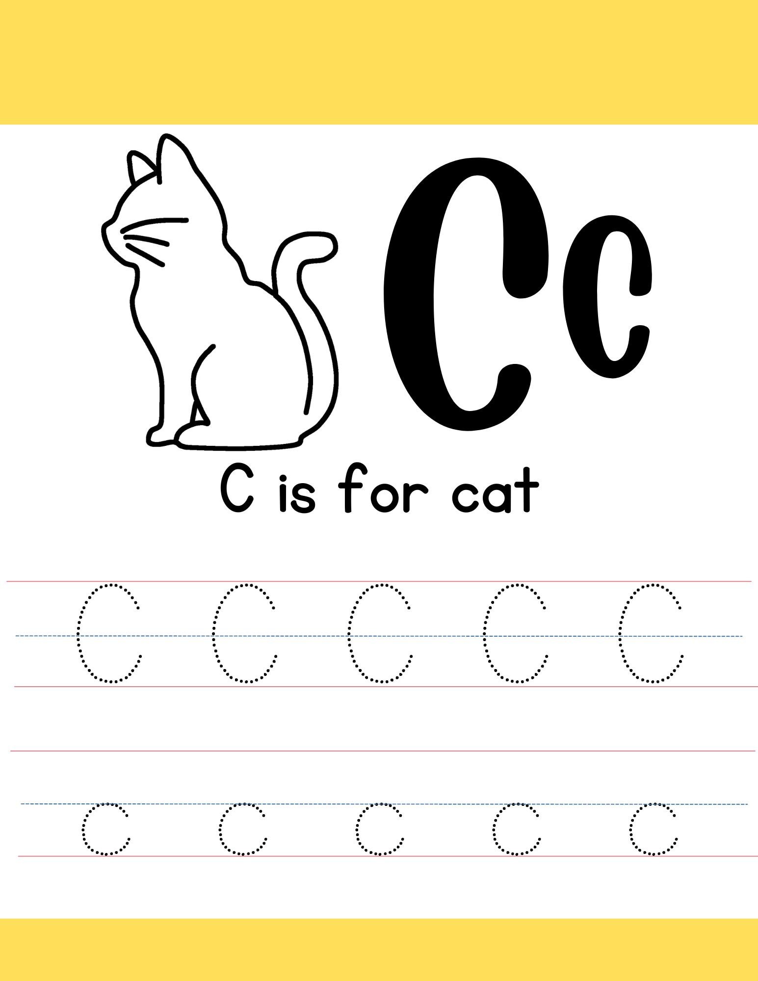 Alphabet Tracing Packet - Etsy