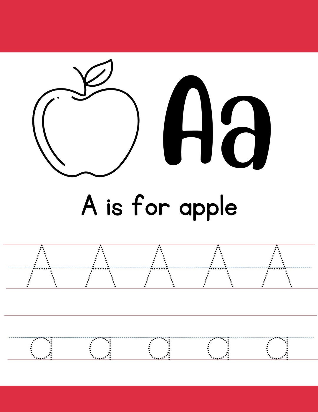 Alphabet Tracing Packet - Etsy