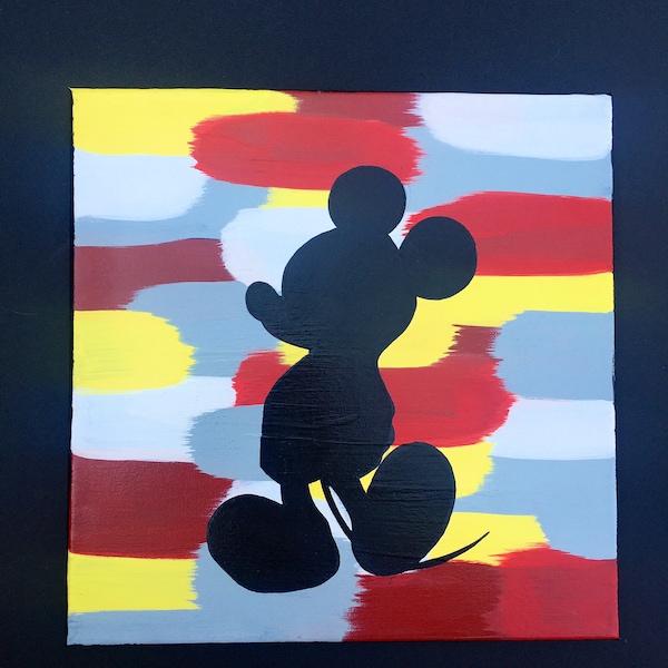 Mickey Mouse Acrylic Painting - Etsy