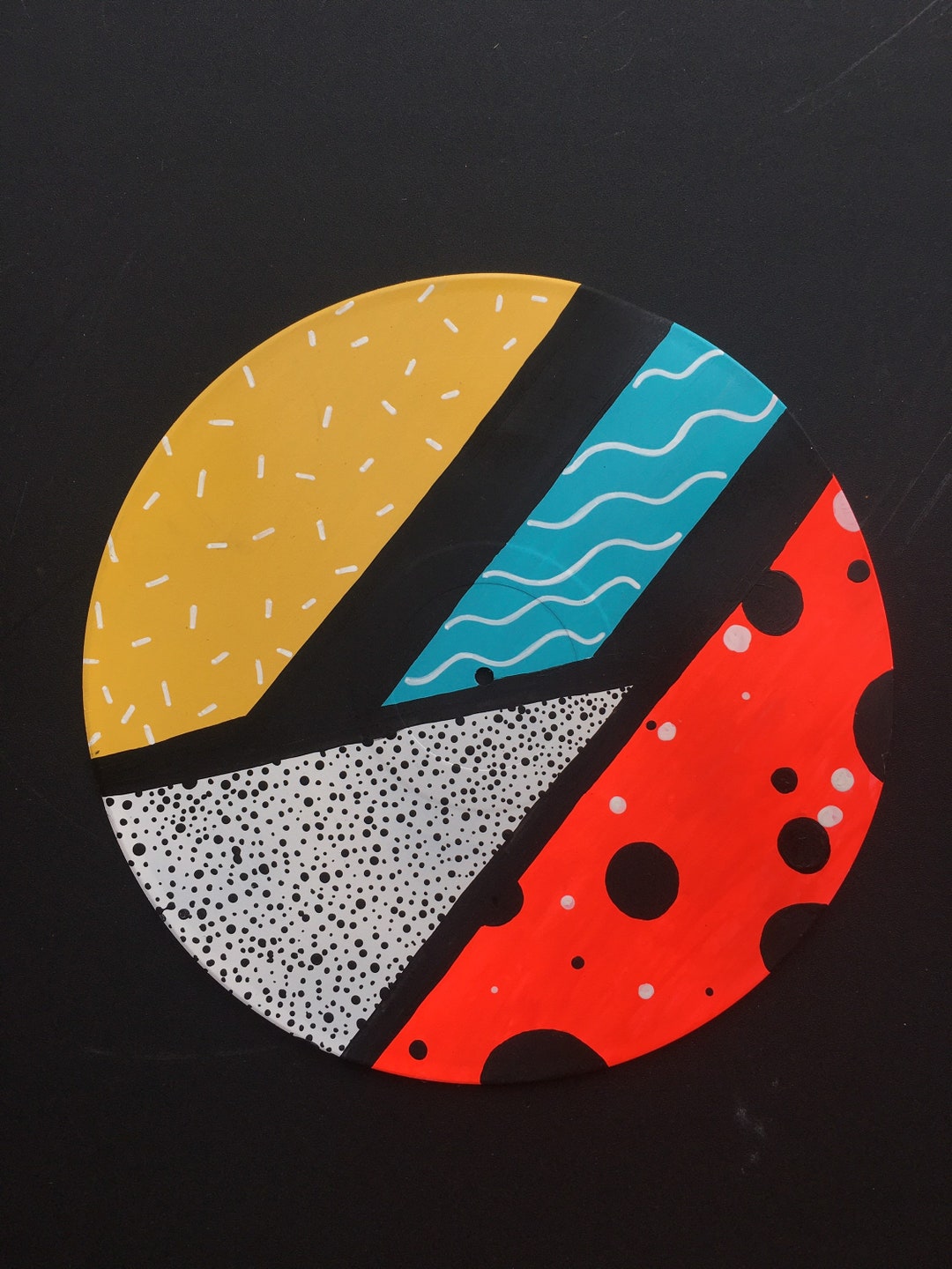 Abstract Art Primary Colored Vinyl Record - Etsy