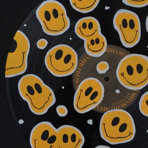 Yellow Smiley Face Vinyl Record - Etsy