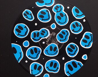 Yellow Smiley Face Vinyl Record - Etsy