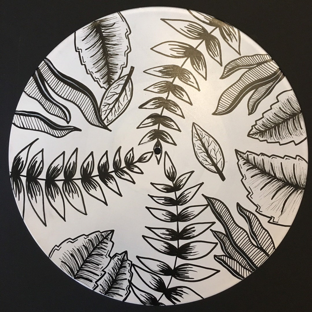 Black and White Greenery Vinyl - Etsy